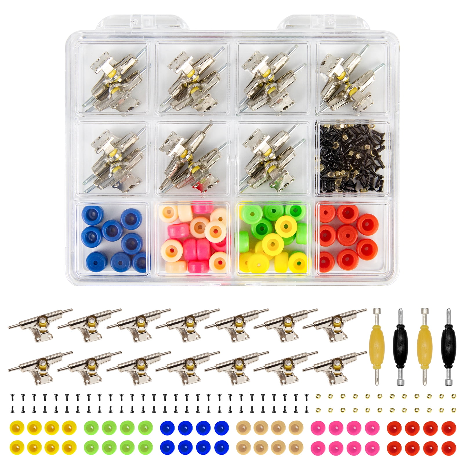 Professional Fingerboard Kit for 96mm Finger Skateboard 14 Trucks 48 ...