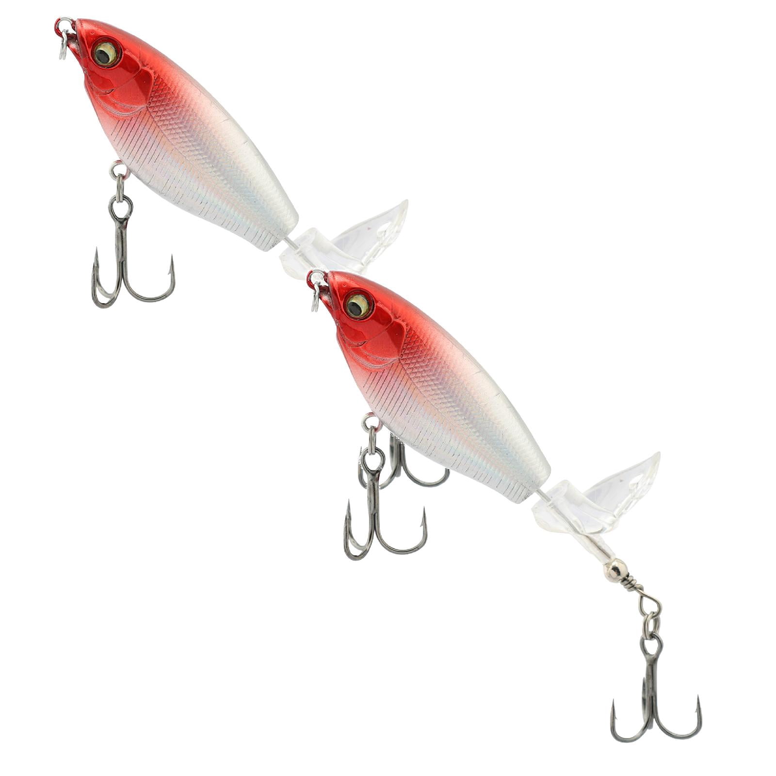 Professional Floating Bass Lures - 5PCS Swimbait with Propeller Tail ...