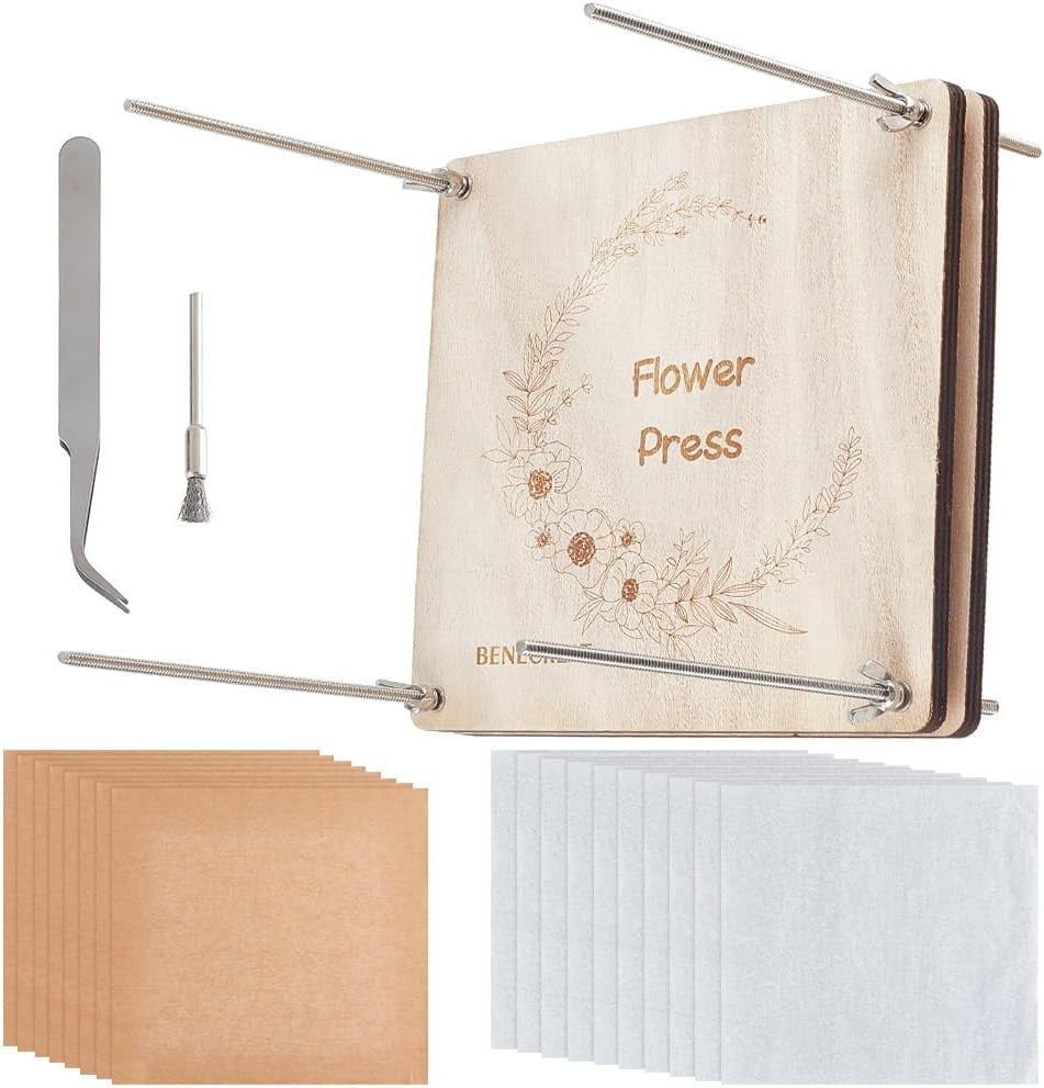 Professional Flower Press Kit 8 Layers 27.5x27.5cm Flower Pattern Large ...
