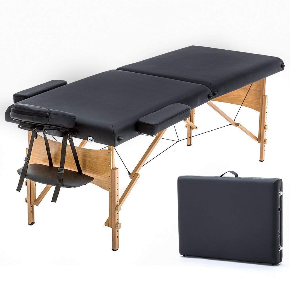 Professional Foldable Massage Table, Portable Adjustable Height Bed for ...