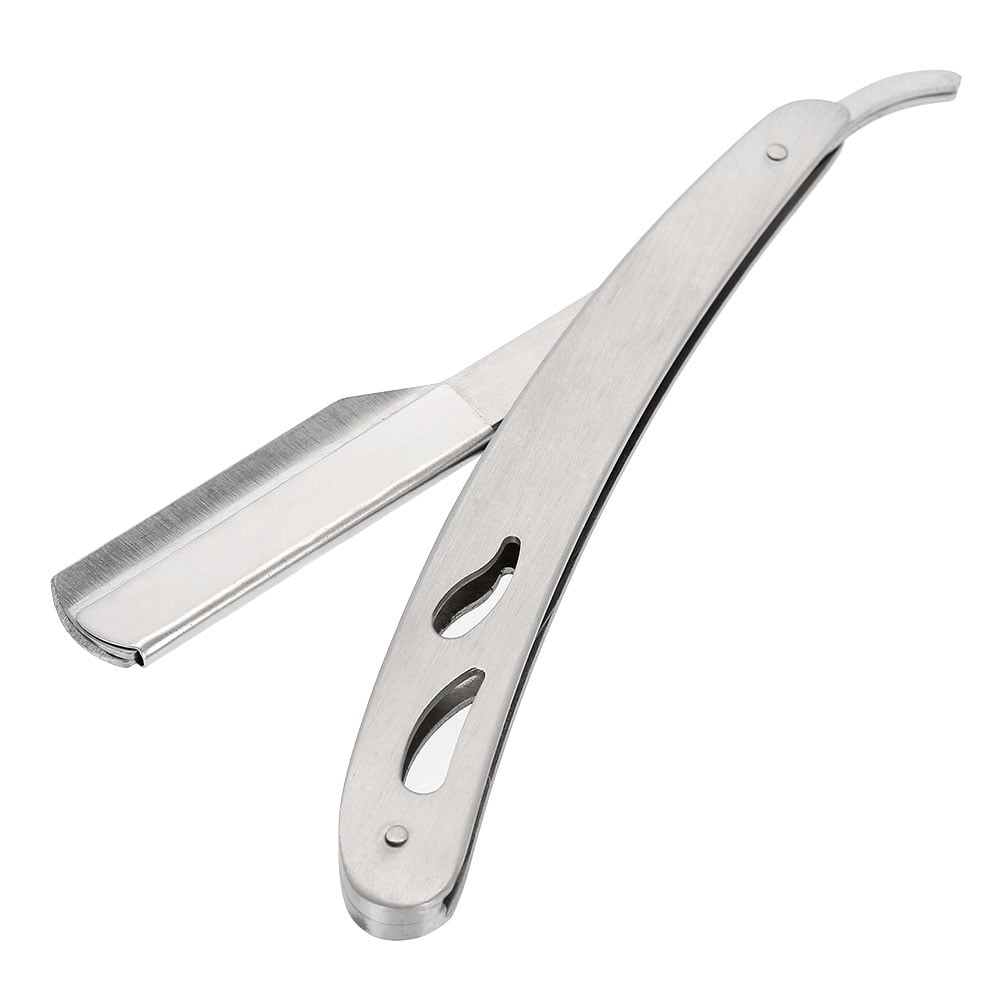 Professional Folding Straight Razor Holder Stainless Steel Beard Shaver ...