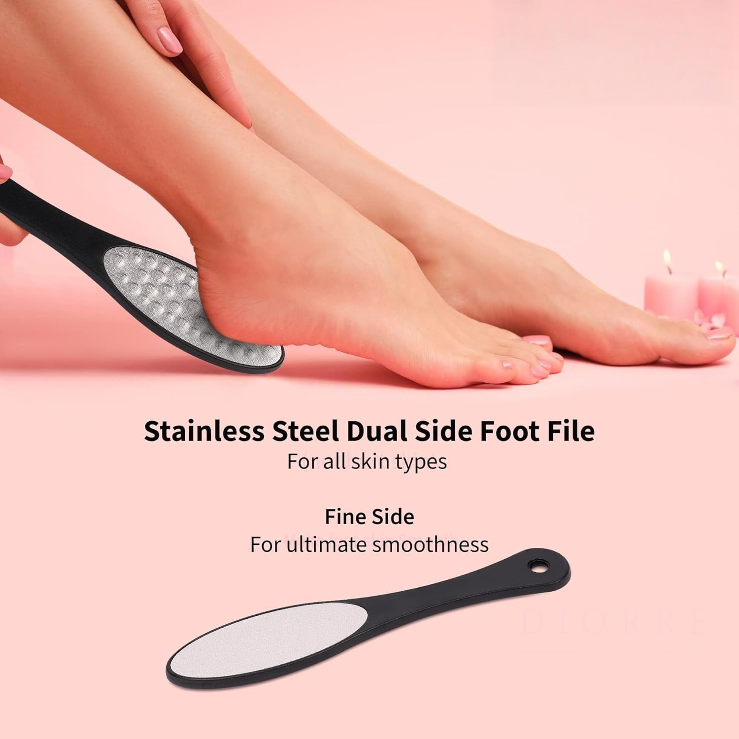 Professional Foot Scrubber for Hard Skin - Pack 3 Pedicure Foot File ...
