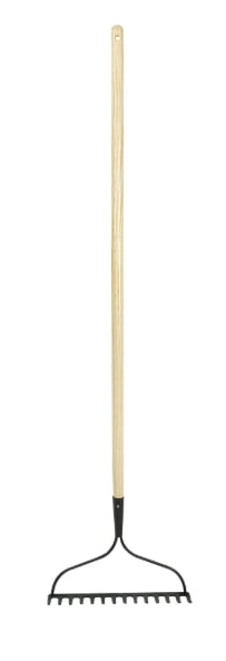 Professional Garden Bow Rake, Heavy-Duty Steel Head with Wood Handle ...