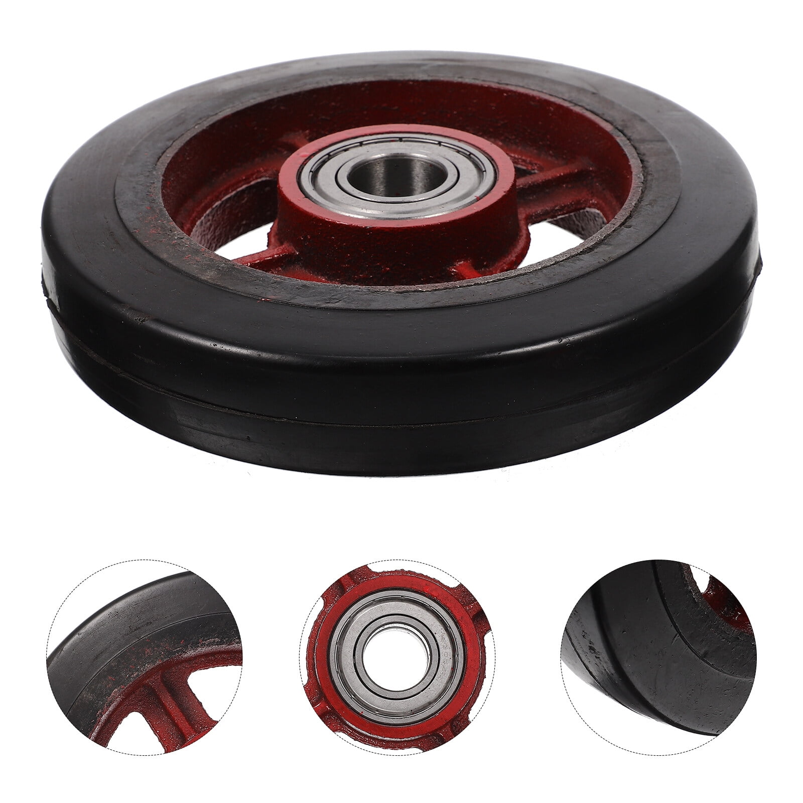 Unbranded Garden Replacement Heavy Duty Rubber and Iron Wheel for ...