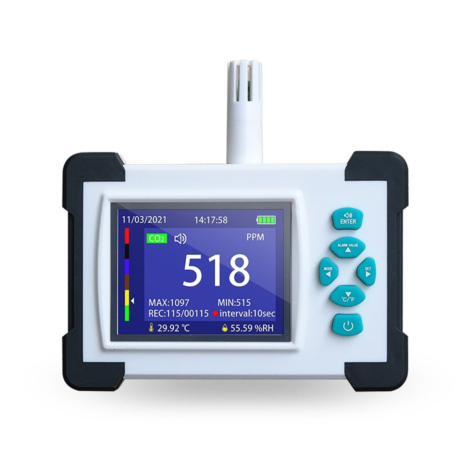 Professional Gas Analyzer Grow Tent Digital CO2 Meter Monitor Gas ...