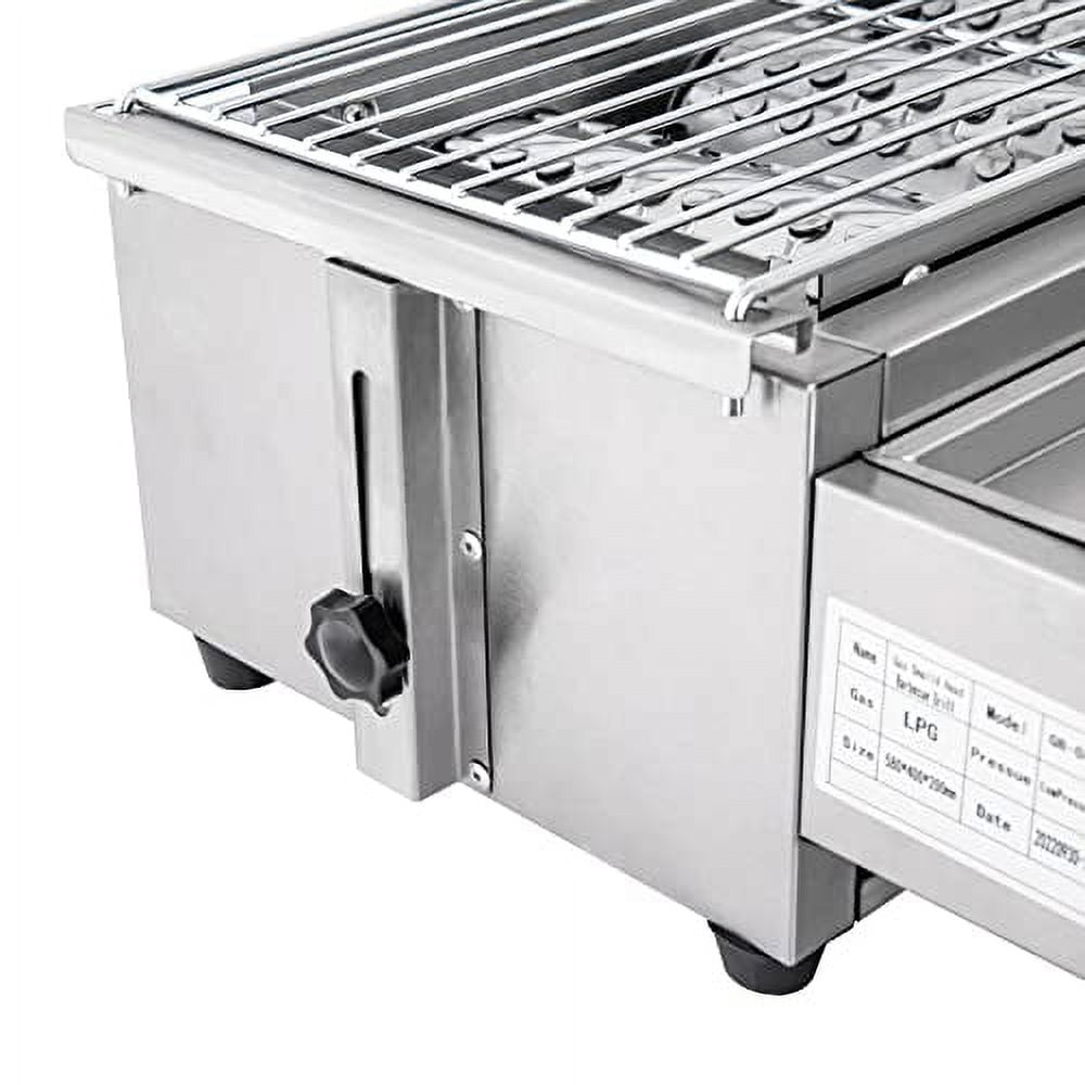 Professional Gas Grill, Stainless Steel Portable Grill, Tabletop Gas ...