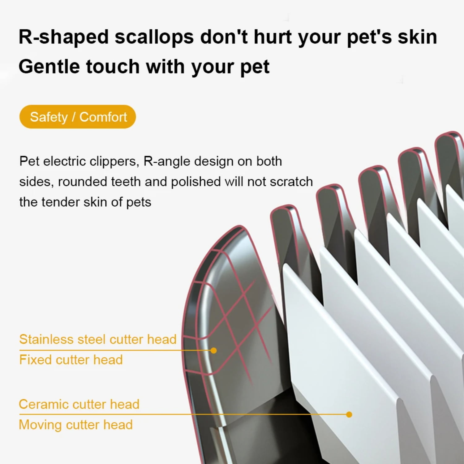 Professional Gentle and Efficient Rechargeable Pet Grooming Trimmer ...