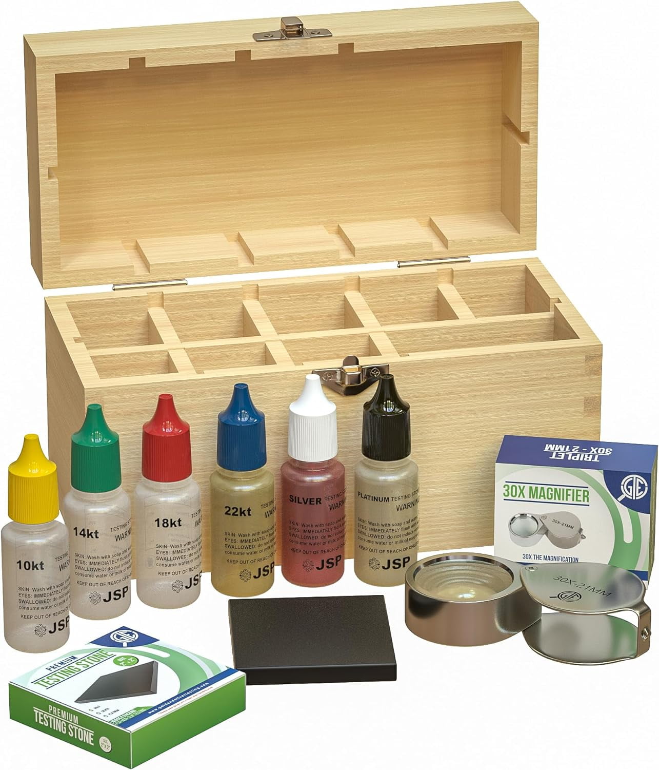 Professional Gold, Silver, Platinum Jewelry Testing Kit with Stone ...
