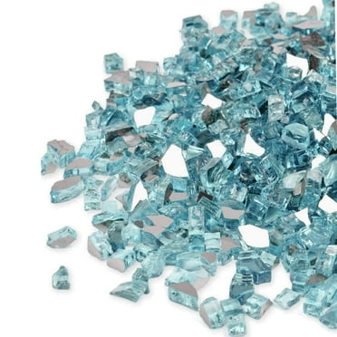 Marigold Glow Fire Pit Glass & Lava Rock Blend | 3/8"-3/4", 10 lbs ...