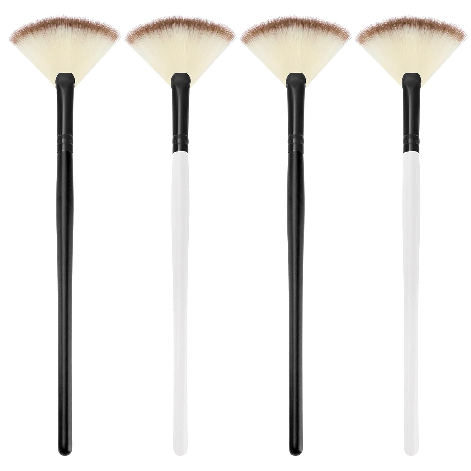 Professional Grade 4-Piece Facial Mask Brush Set - Ideal for Gentle ...