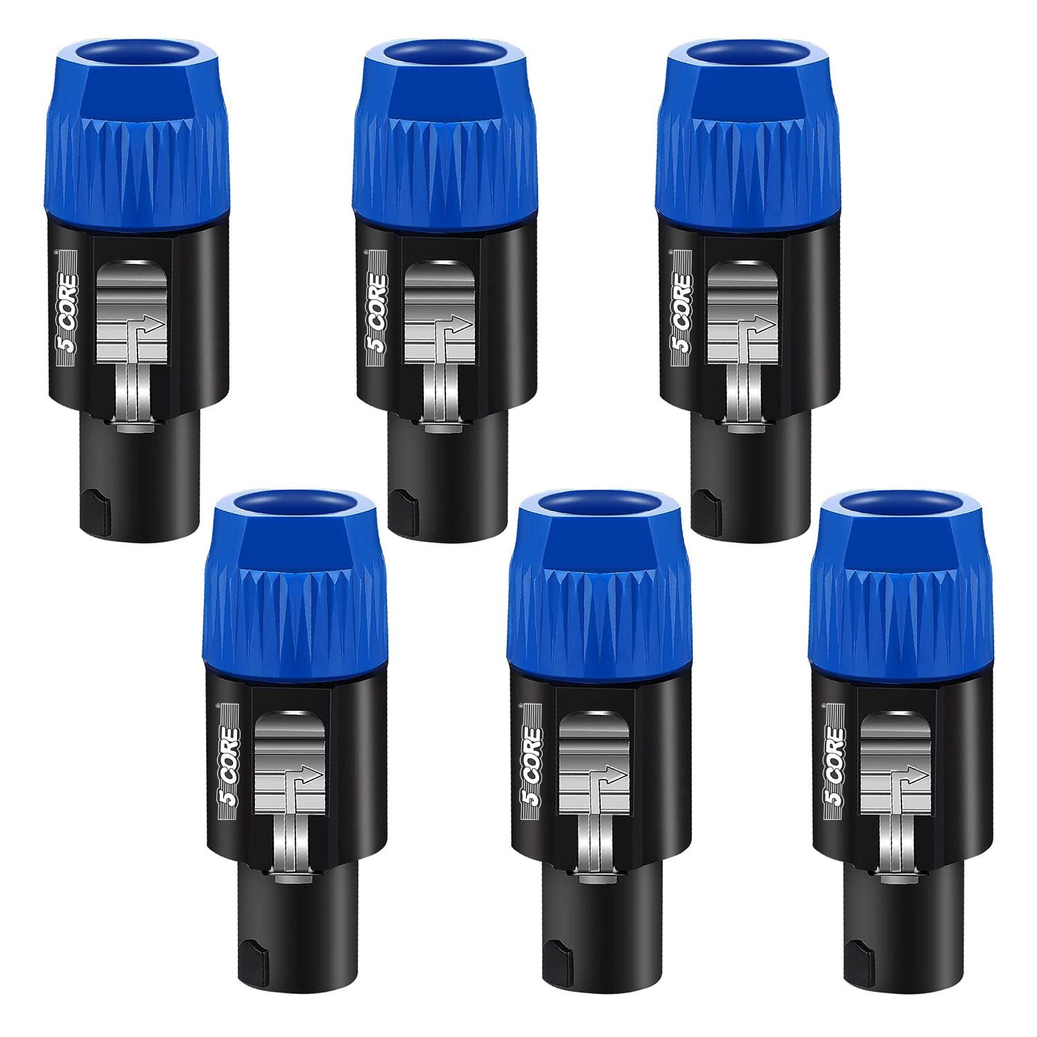 Professional-Grade 4-Pole Speakon Connectors (6-Pack) – Heavy-Duty ...