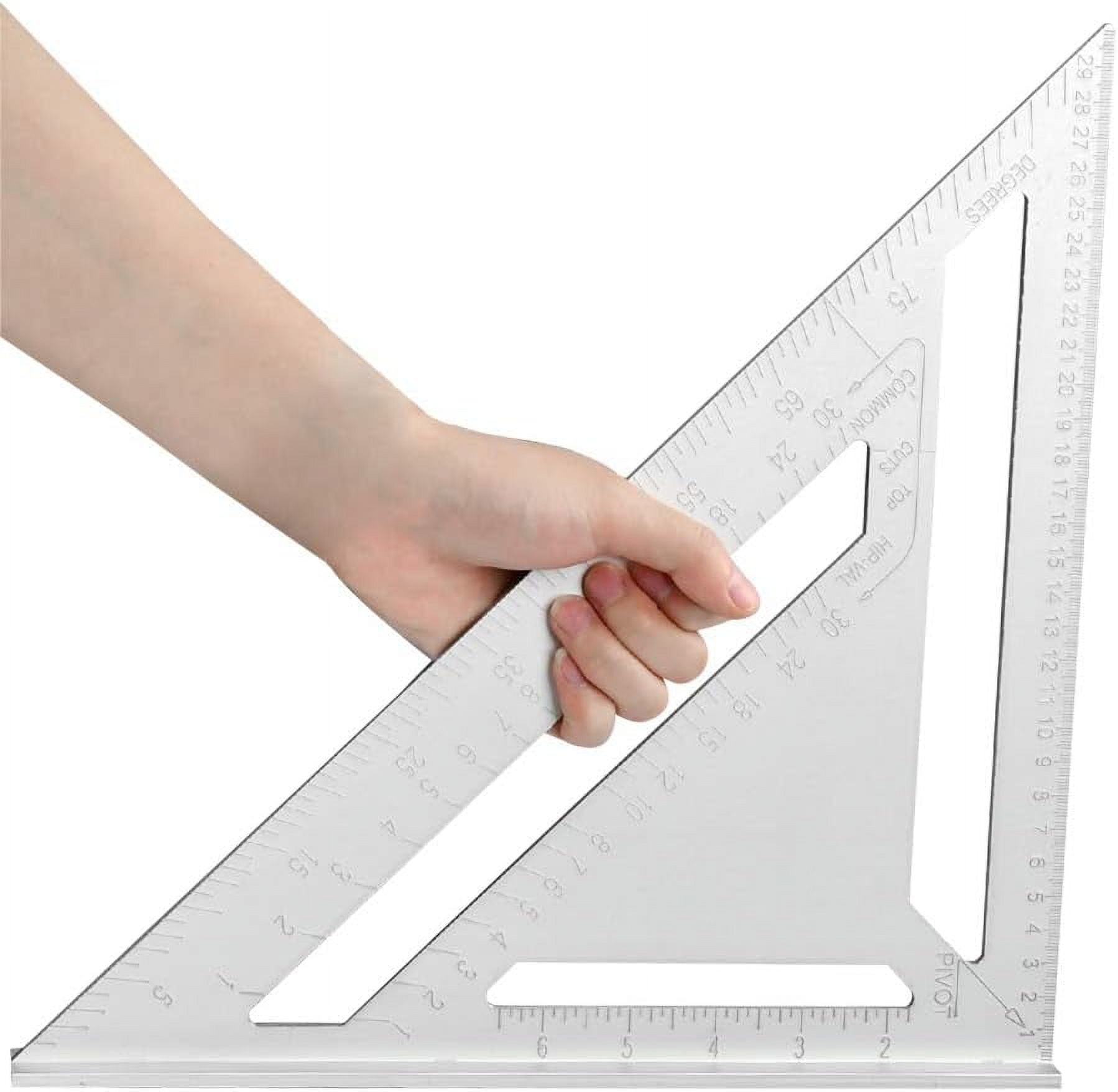 Professional Grade 45 Degree Triangle Ruler, Aluminum Alloy ...