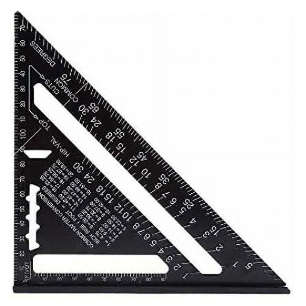 Imperial Triangle Ruler, Aluminum Alloy Angle Ruler, Precision ...