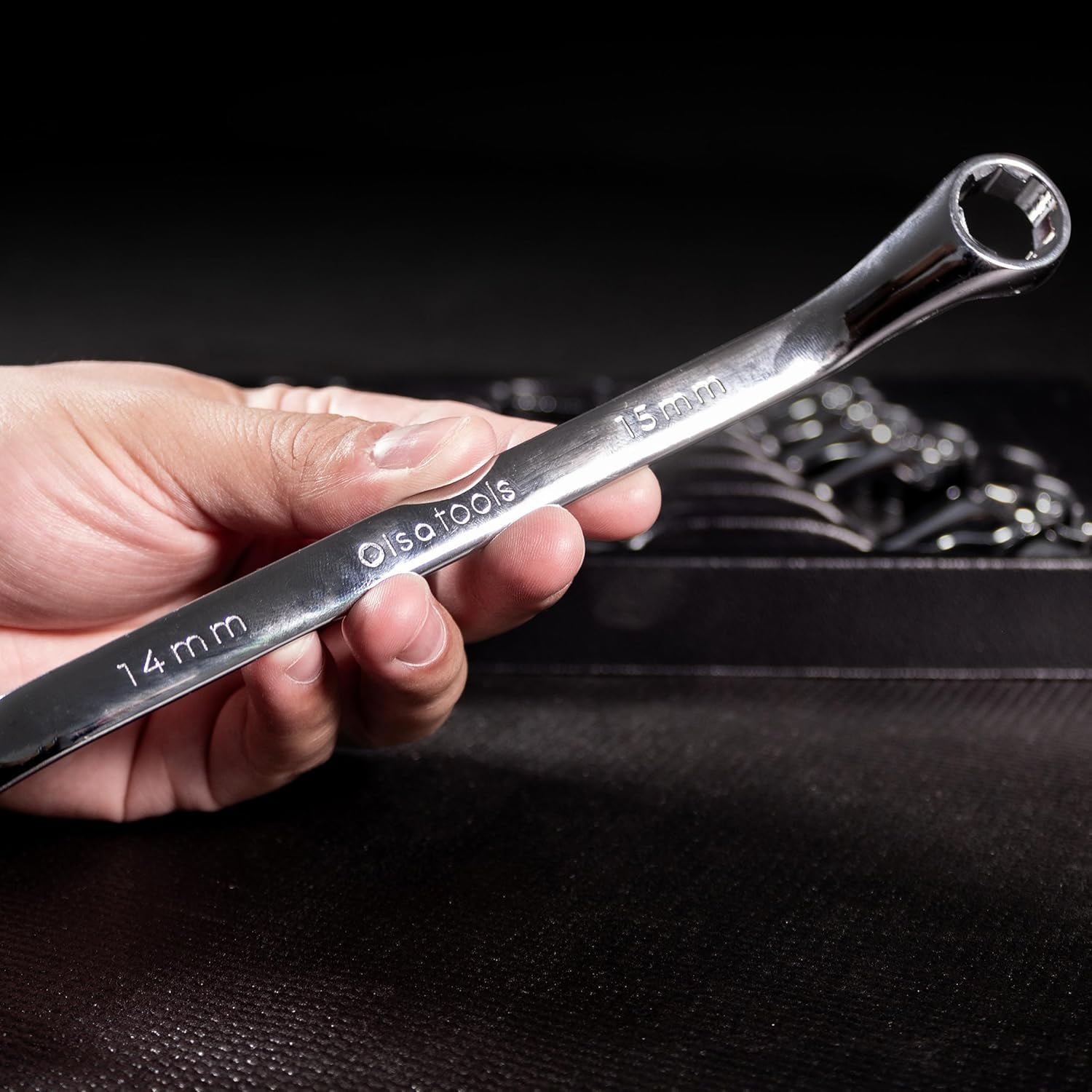 Professional Grade Bolt Extractor Offset Wrench Set - 7pc Metric Wrench ...