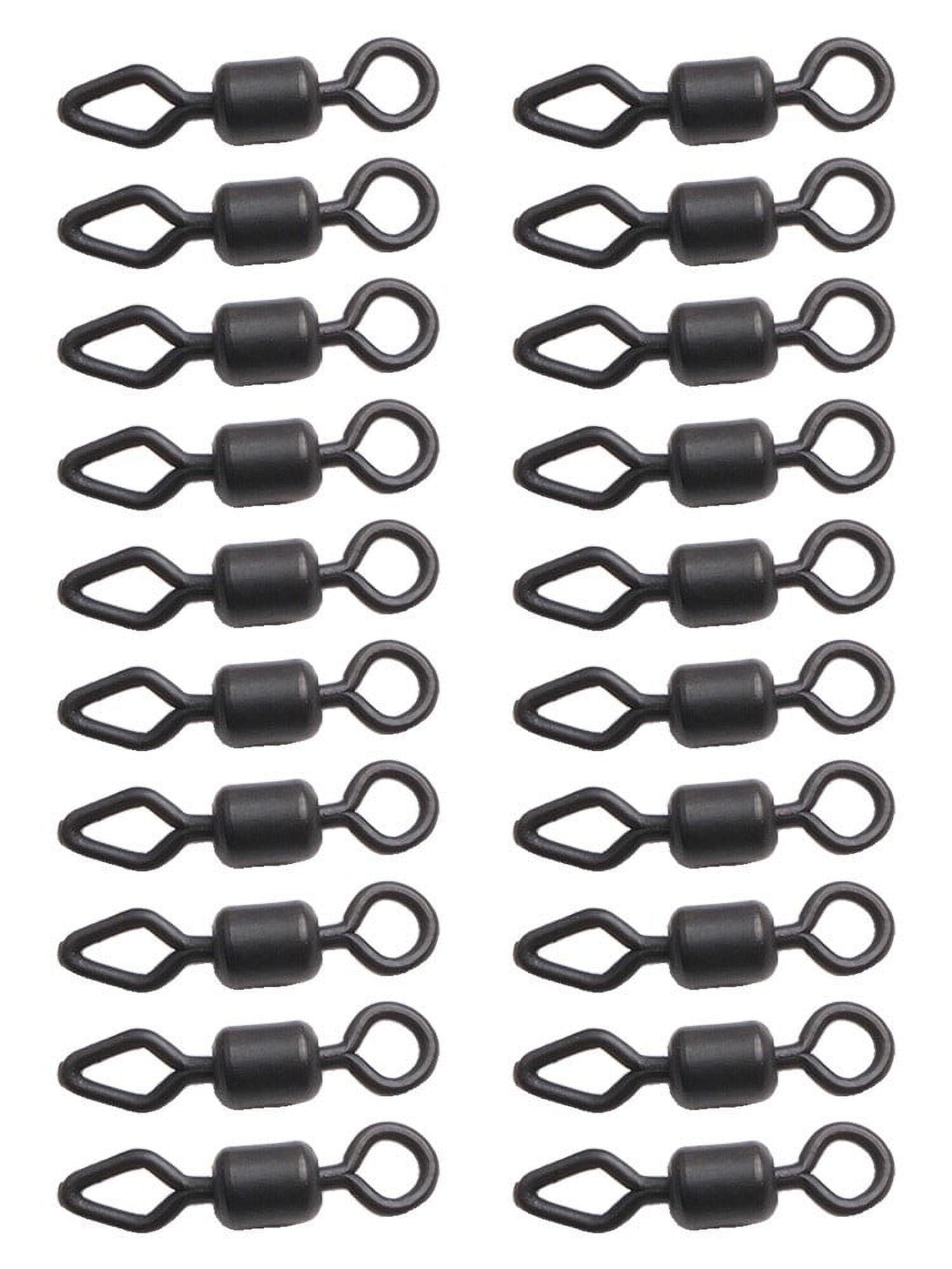 Professional Grade Carp Fishing Rolling Swivels In Matte Black Color ...