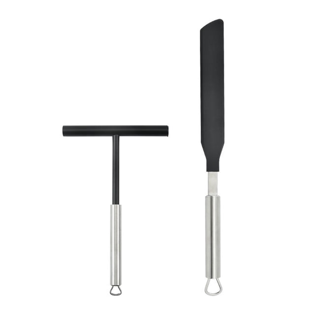 Professional Grade Crepes Distributor and Spatula Set Stainless Steel ...