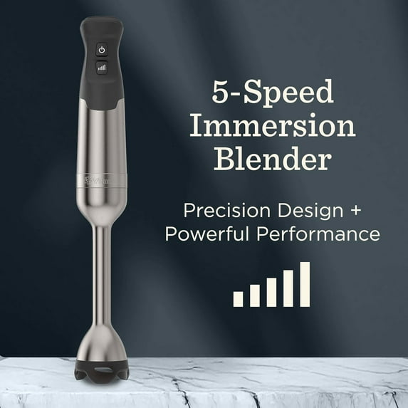 Professional-Grade Hand Blender 5-Speed Immersion Blender with 625-Watt ...
