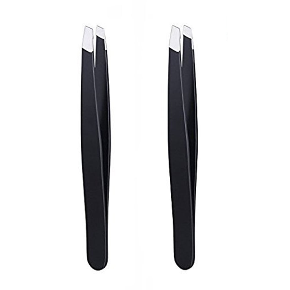 Professional Grade Precision Tweezers, Slant Tip Stainless Steel Hair ...