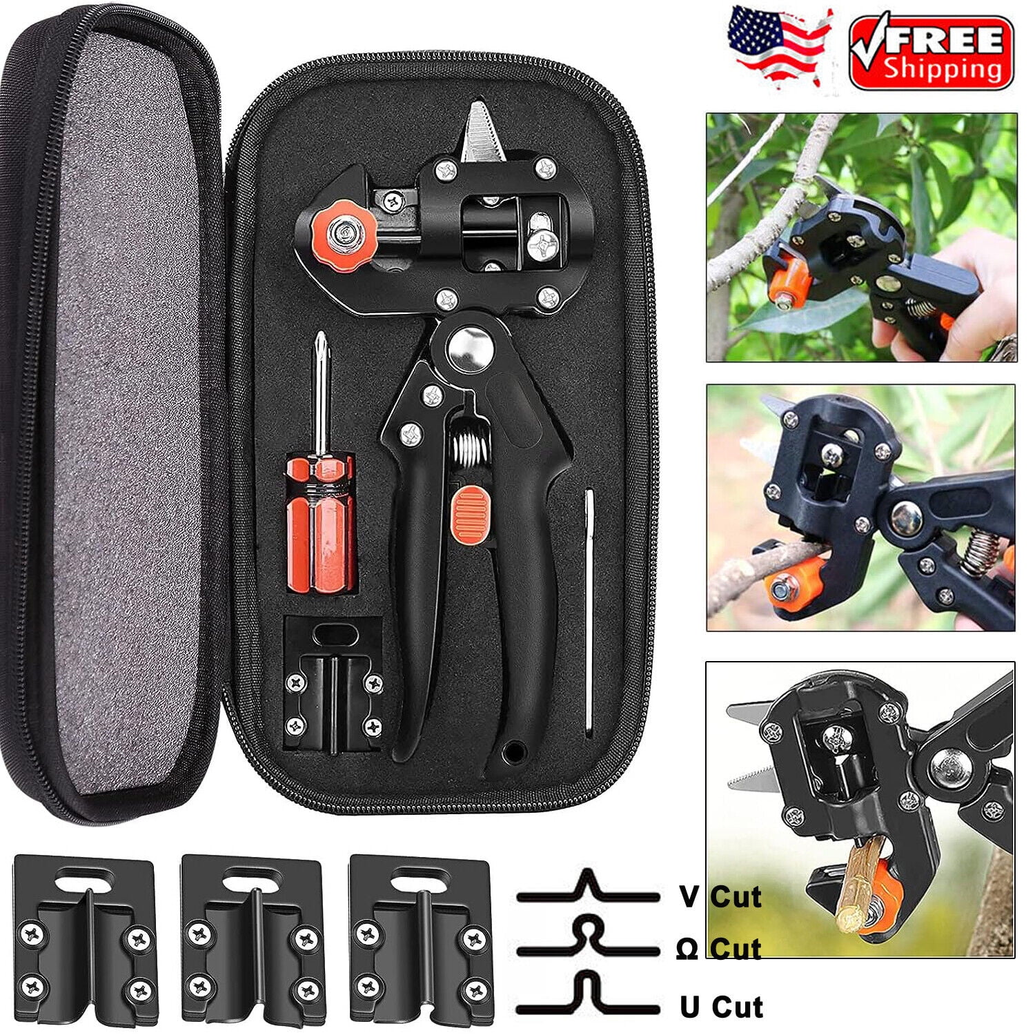 Professional Grafting Tools Grafter Pruner Kit Garden Fruit Tree ...