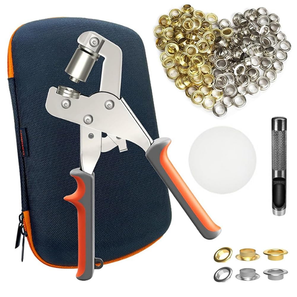 Professional Grommet Tool Kit, 200 Pcs 3/8 Inch (10mm) Heavy Duty ...