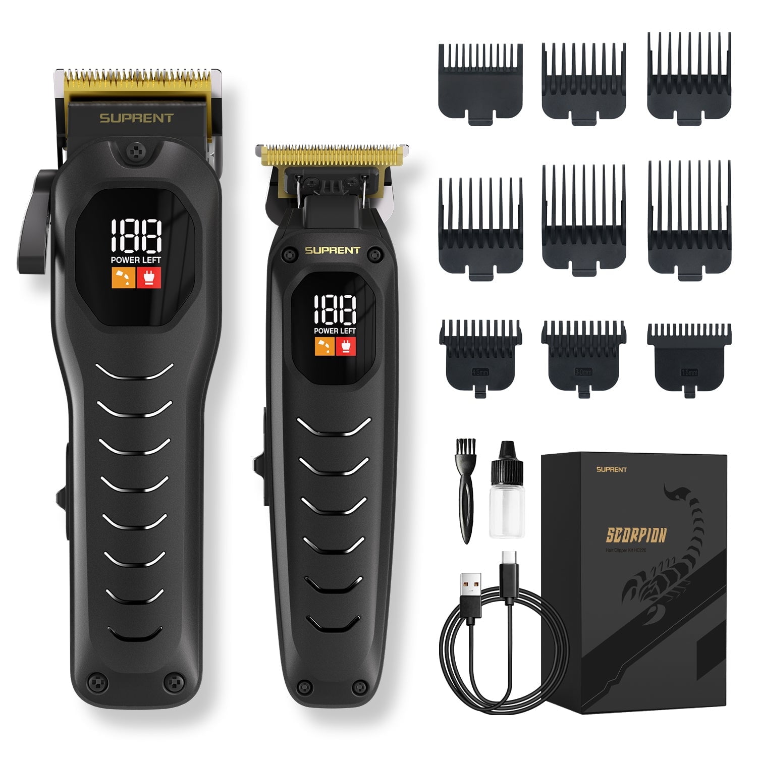 Professional Hair Clipper for Men, Barber Hair Clipper Set ...