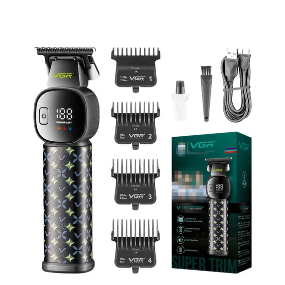Professional Hair Clipper,TTOOGO Cordless Hair Trimmer with LED Display ...