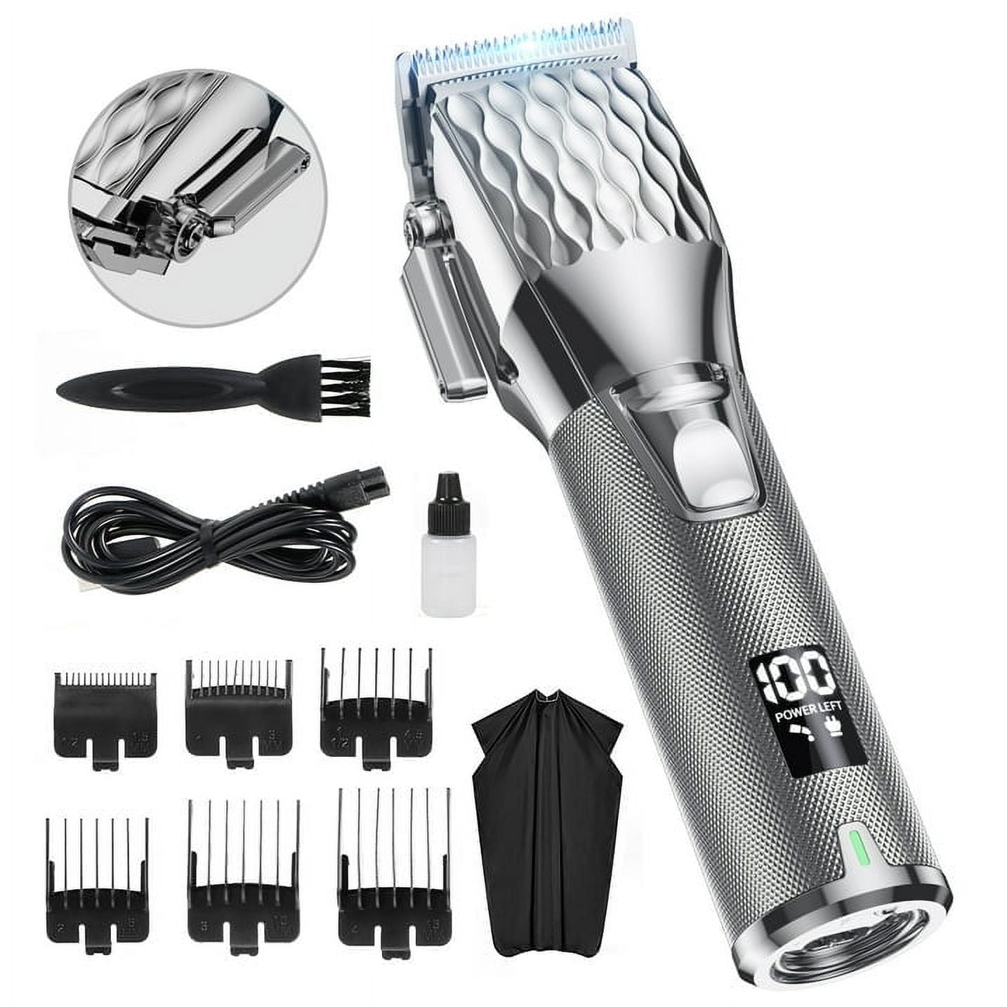 Professional Hair Clippers, Barber Clippers, Cordless Beard Trimmer for ...