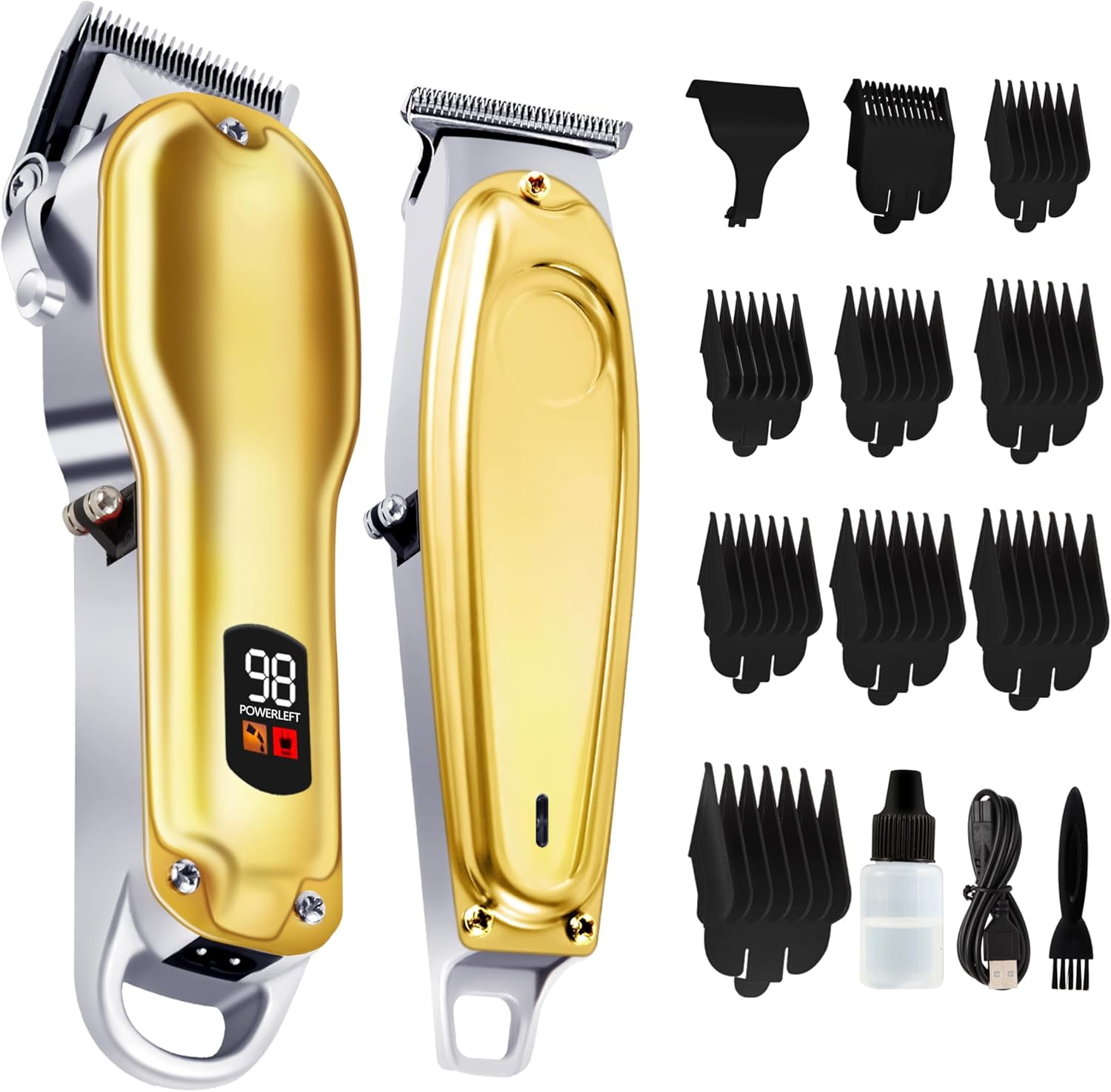 Professional Hair Clippers for Men- Hair Cutting Kit,T-Blade Trimmer ...