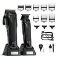 SUPRENT Professional Men's Hair Clipper Set - High Torque Motor, DLC ...