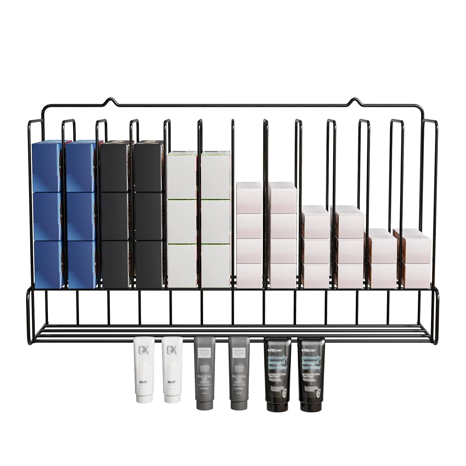 Professional Hair Color Organizer Rack, Metal Salon Hair Color Tube ...