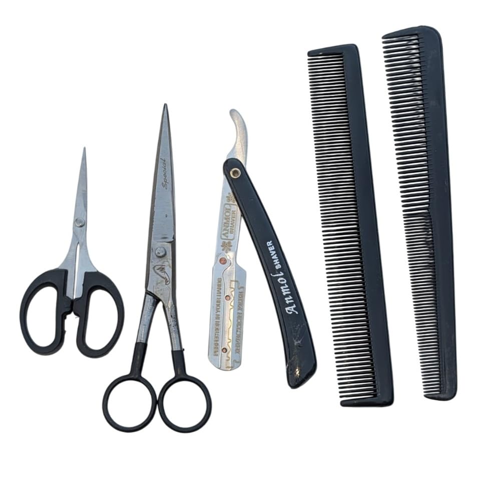 Professional Hair Cutting Barber Scissor Kit 6Inch Hairdressing ...