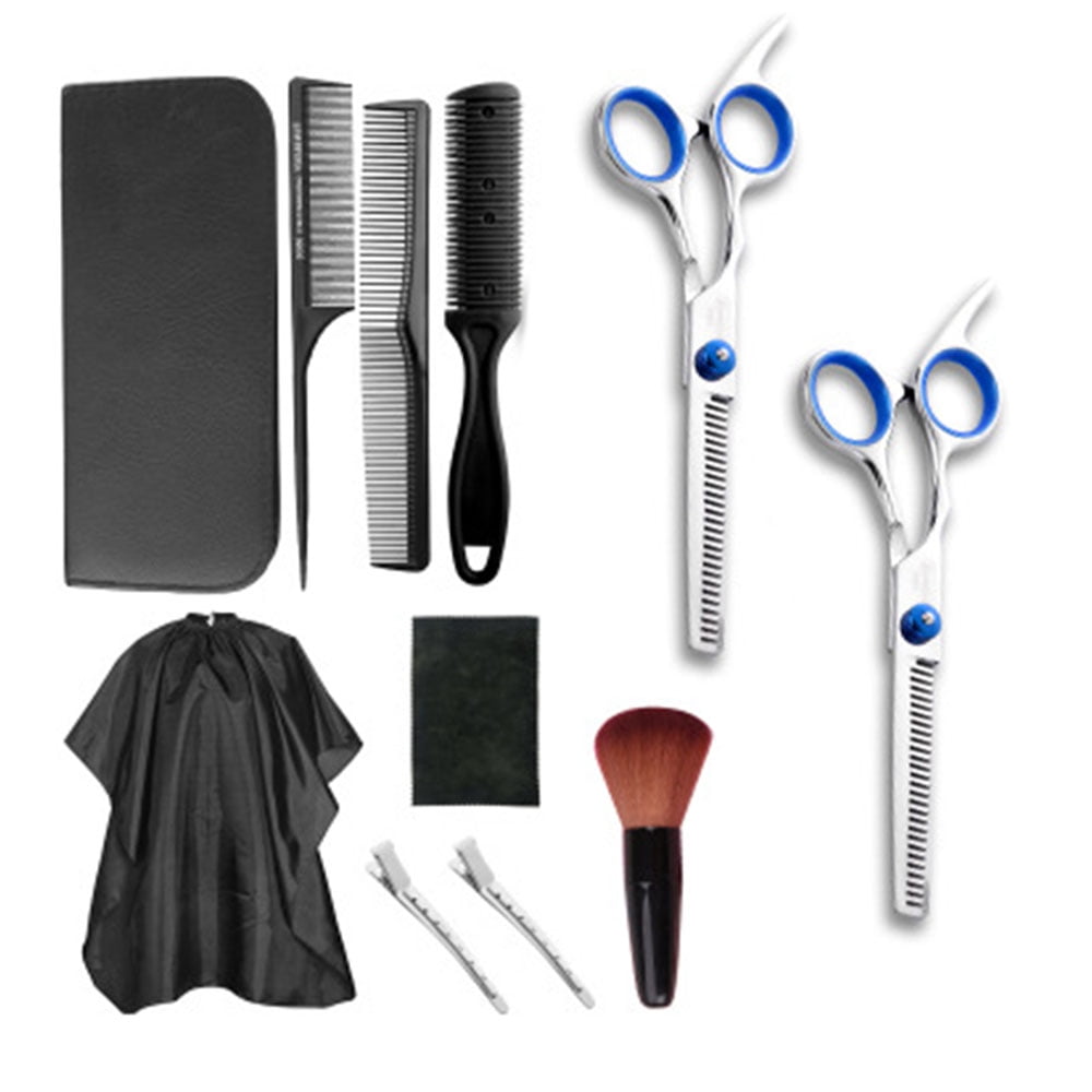 Professional Hair Cutting Scissors Set 11 Pcs Hairdressing Scissors Kit ...