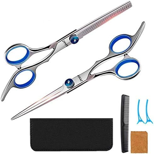 Professional Hair Cutting Scissors Shears Barber Thinning Set Kit ...