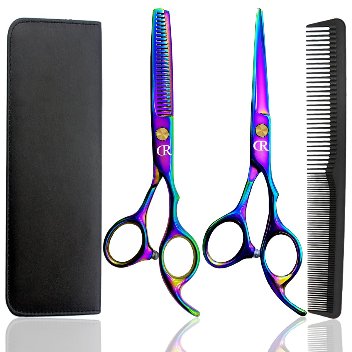 Professional Hair Cutting Shears Set,6 Inch Barber Hair Cutting Scissors Kit,Hairdressing ...