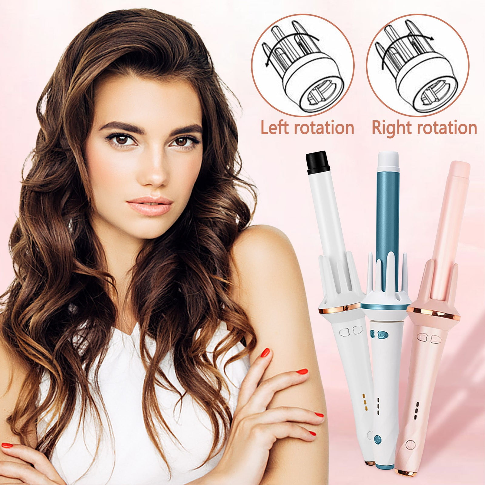 Professional Hair Perm Tool, Auto Rotation Curling Iron, Pain-Free ...