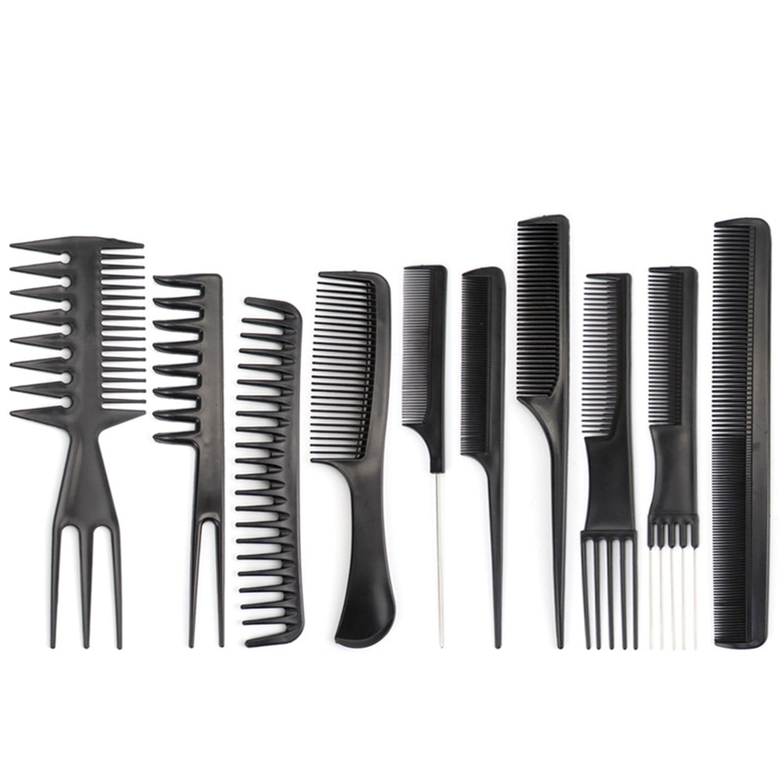 Professional Hair Styling Comb Set 10 Piece Kit for Salon and Home Use ...