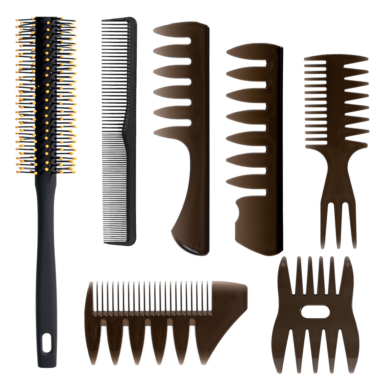Professional Hair Styling Tools for Men: Comb and Brush Set for All ...