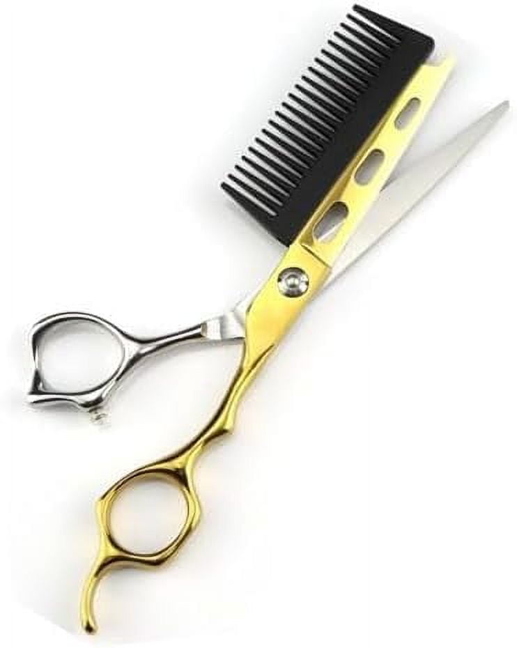 Professional Hairdressing Scissors with Detachable Comb, 2 in 1 Hair ...