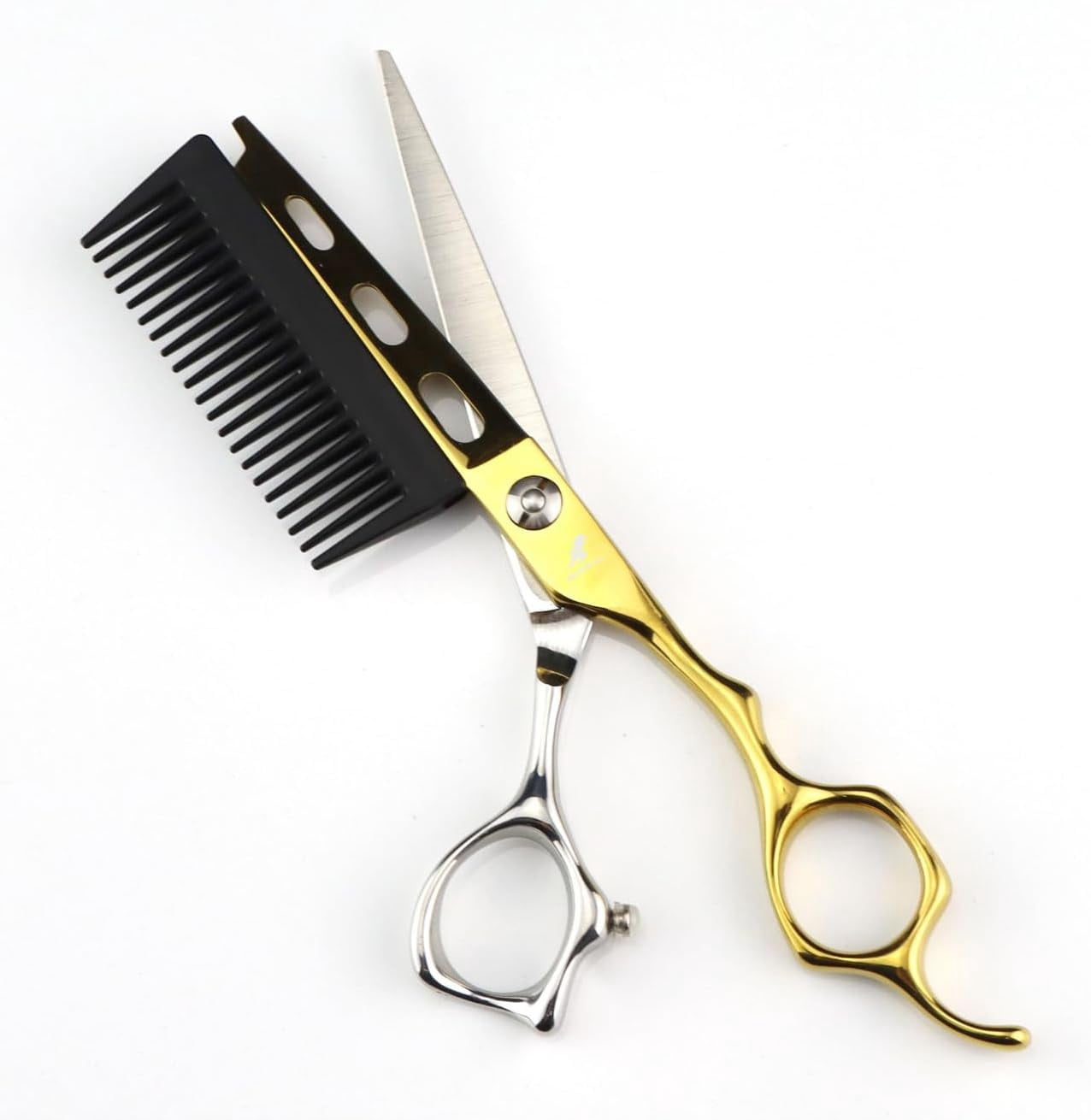 Professional Hairdressing Scissors With Detachable Comb, 2 in 1 Hair ...