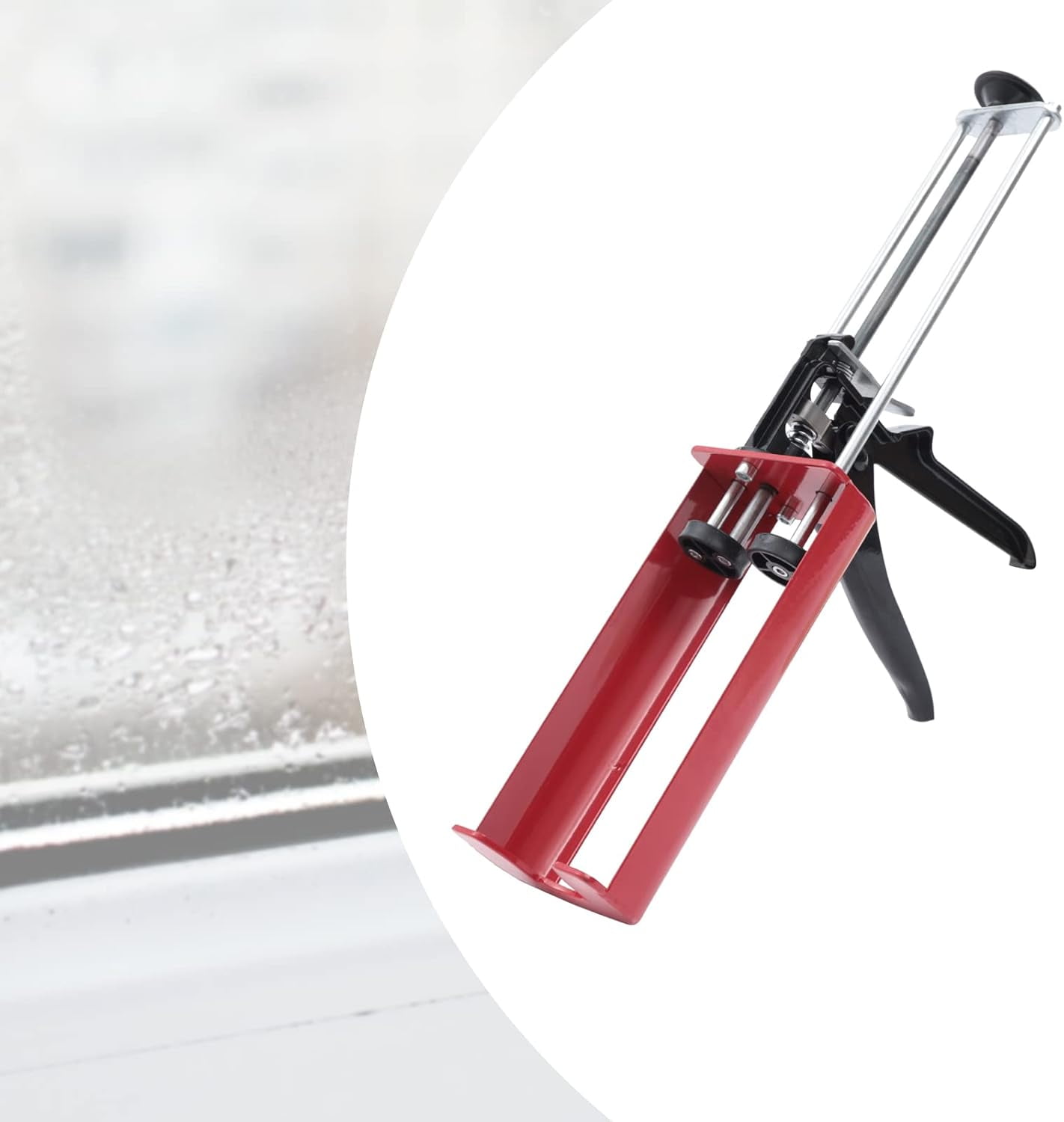 Professional Hand Caulking Applicator, Portable Dual Cartridge Adhesive ...