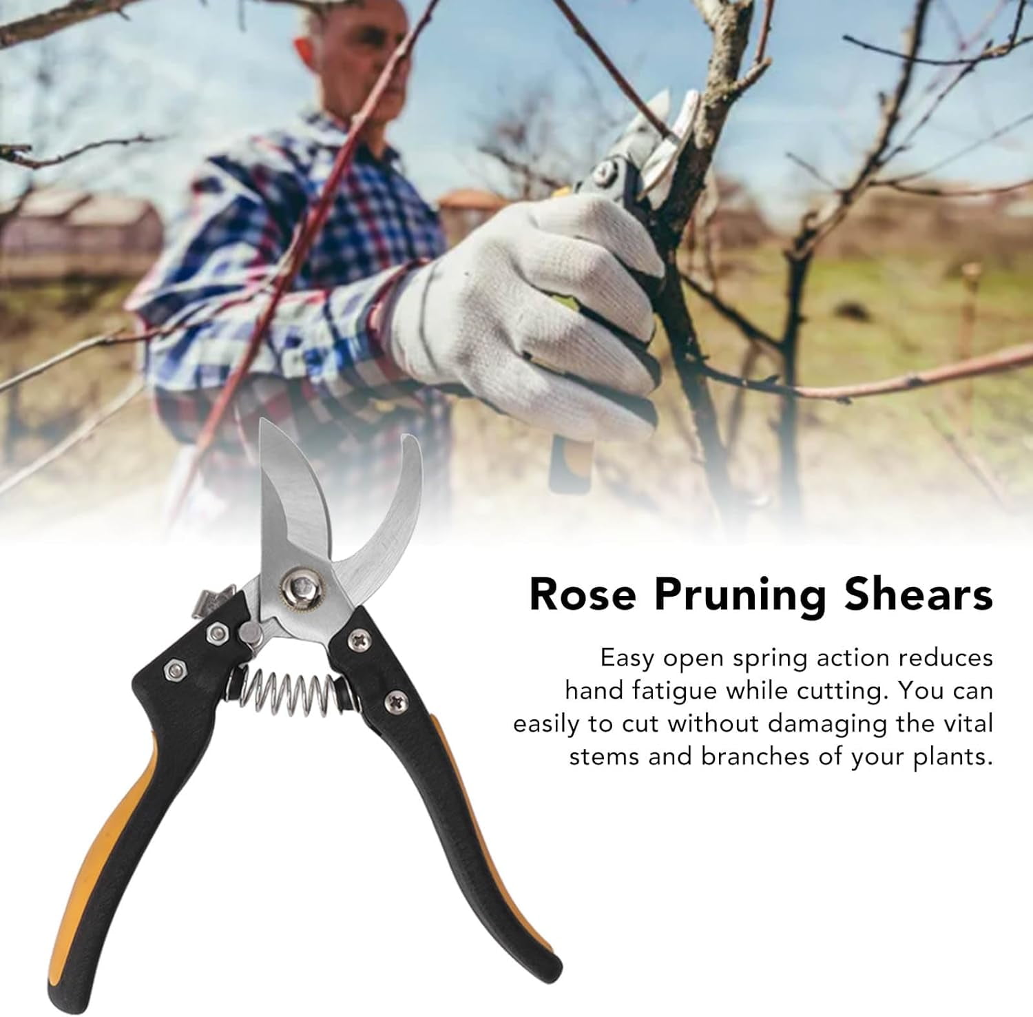 Professional Hand Pruners, Pruning Shears with Adjustable Thumb Lock ...