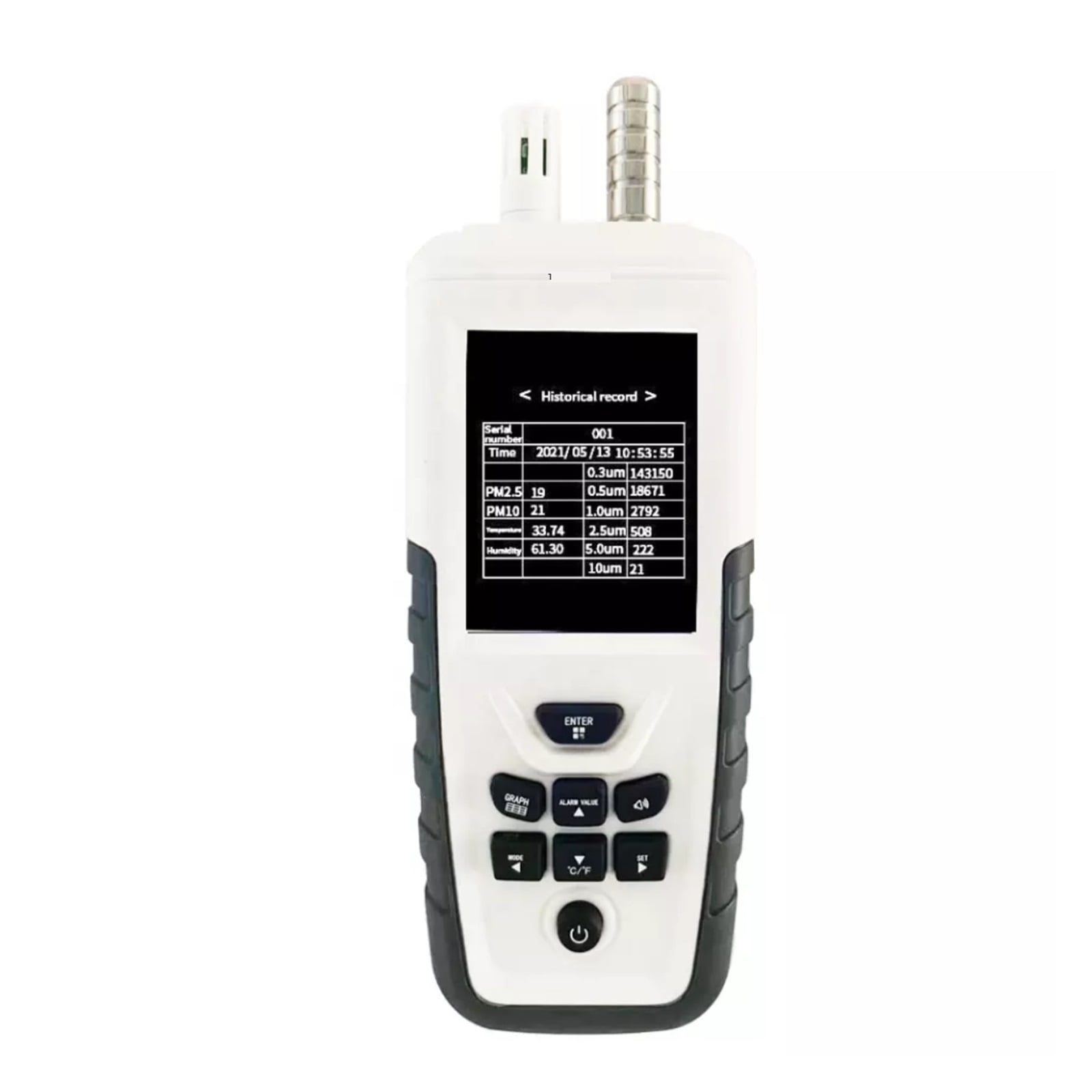 Professional Handheld PM0.3 PM2.5 10 Um Gas Air Particle Counter For CleanRoom Quality Detector ...