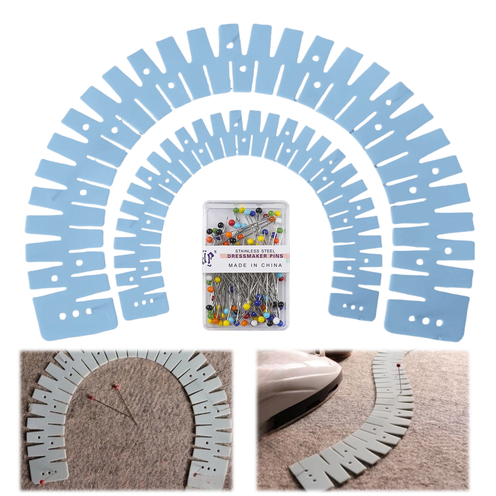 Professional Heat Resistant Silicone Hemming Ruler With Precise Marking ...
