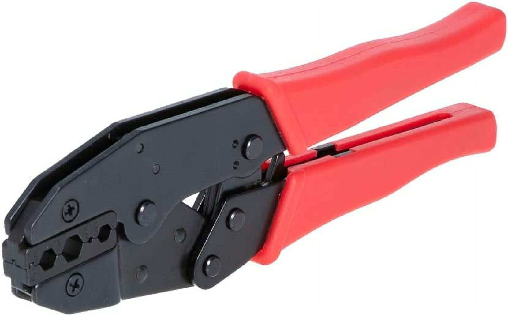 Professional Heavy-Duty Ratchet Coax Coaxial BNC Connector Crimping Tool for F, RG6, RG55, RG58 ...