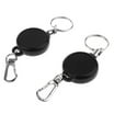 Retractable Key Reel, Heavy Duty Keychain with Carabiner, Steel Cable ...