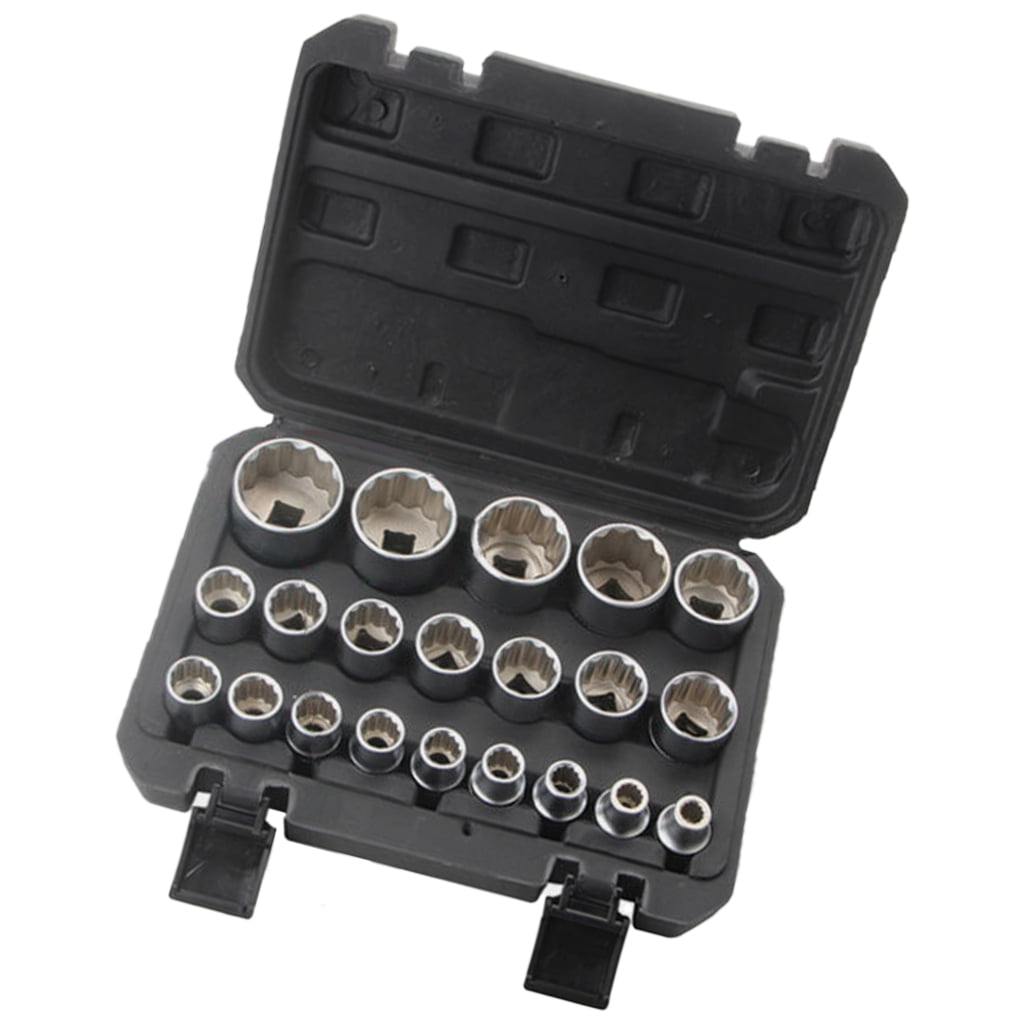 Professional Hexagonal Socket Spanner Sleeve Kit with Storage Case for ...