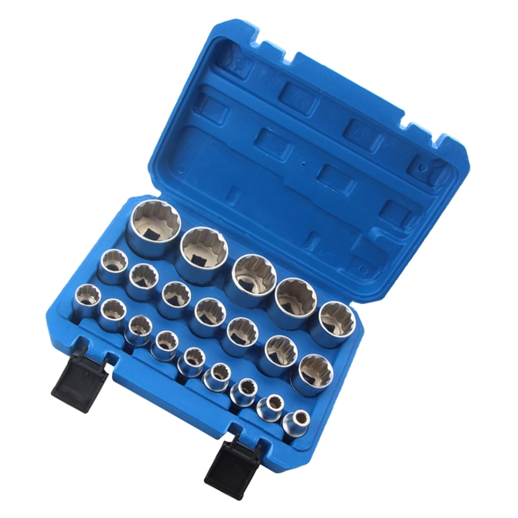 Professional Hexagonal Socket Spanner Sleeve Kit with Storage Case for ...