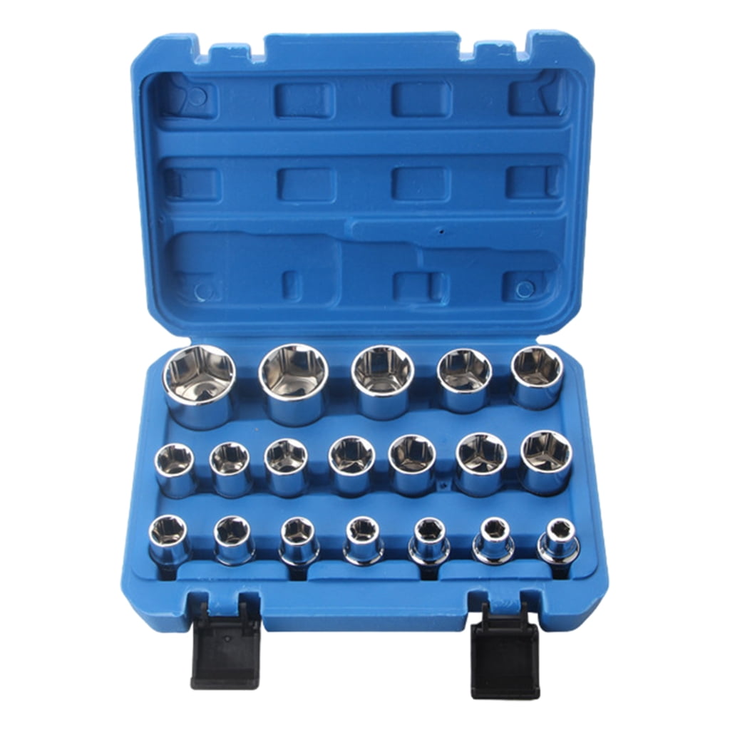 Professional Hexagonal Socket Spanner Wrench Sleeve Kit with Storage ...