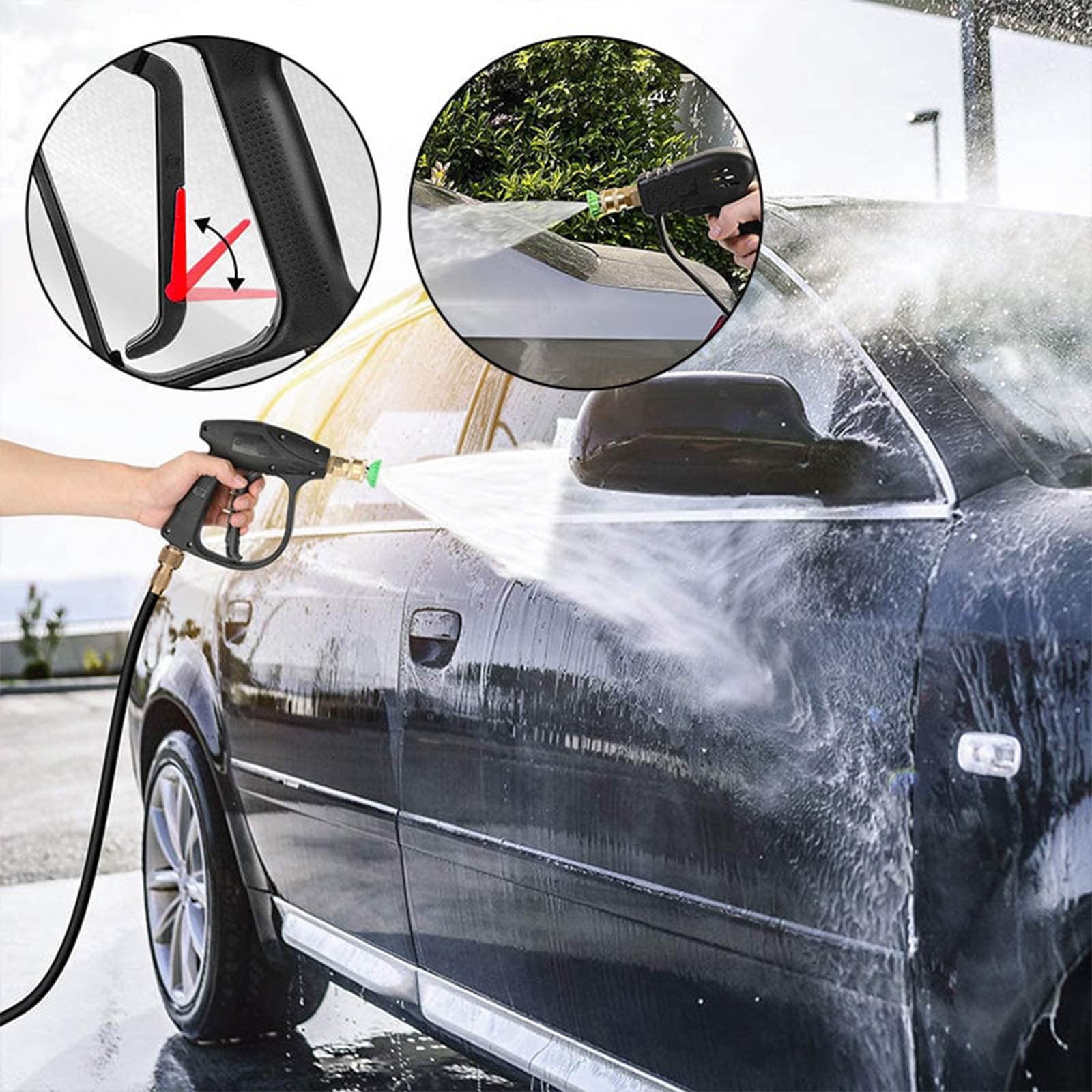 Professional High Pressure Water Spray Gun | 4000 PSI Power Washer Wand ...