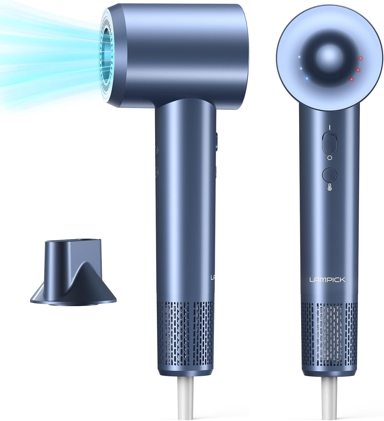 Professional High Speed Hair Dryer with 150,000 RPM Motor for Fast ...
